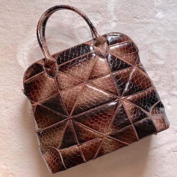 Candace Christian | Bags | Candace Christian Patent Leather Glam Tote ...